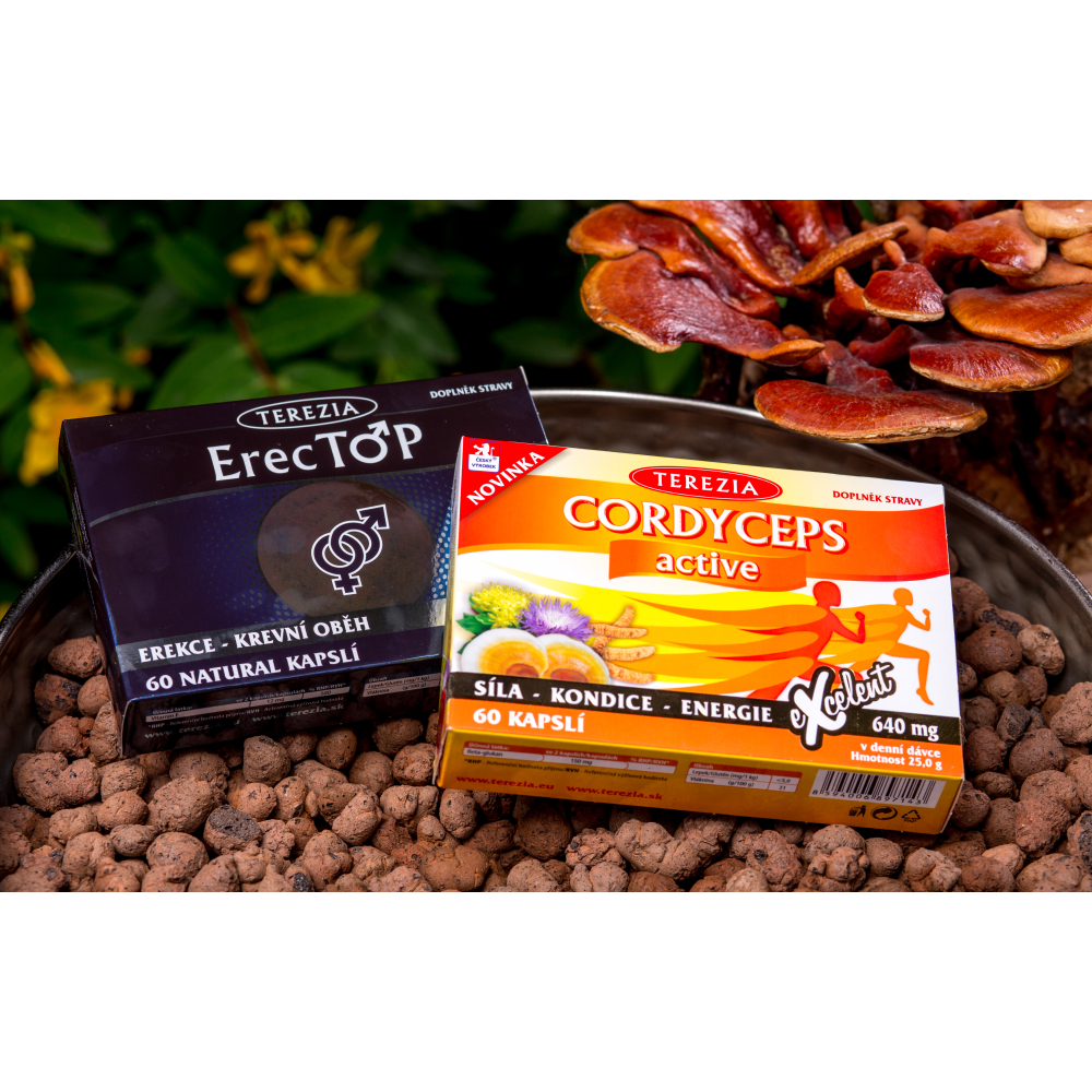 ERECTOP | Terezia.sk | Výživové doplnky z húb a rastlín od českého výrobcu
